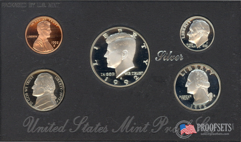 1992 US Mint Silver Proof Set – Proofsets.com
