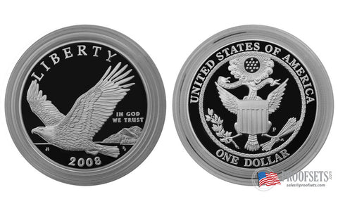2008 Bald Eagle Commemorative Silver Dollar Proof – Proofsets.com