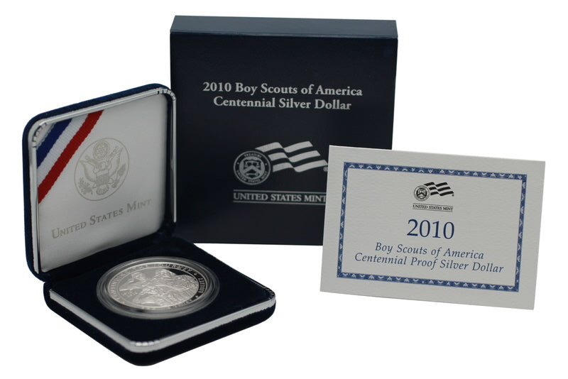 2010 Boy Scouts of America Commemorative Silver Dollar Proof ...