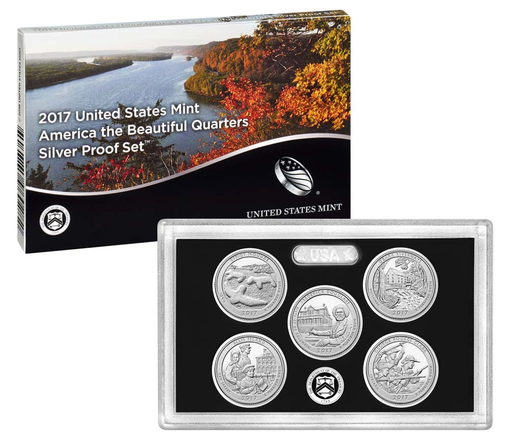 2017 Silver America the Beautiful Quarter Proof Set – Proofsets.com
